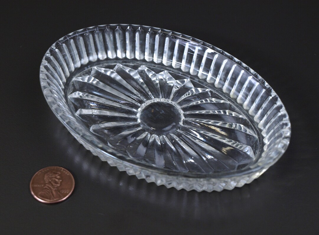 Antique EAPG Master Open Salt Cellar, 4 5/8" Long X 3" Wide Oval ...