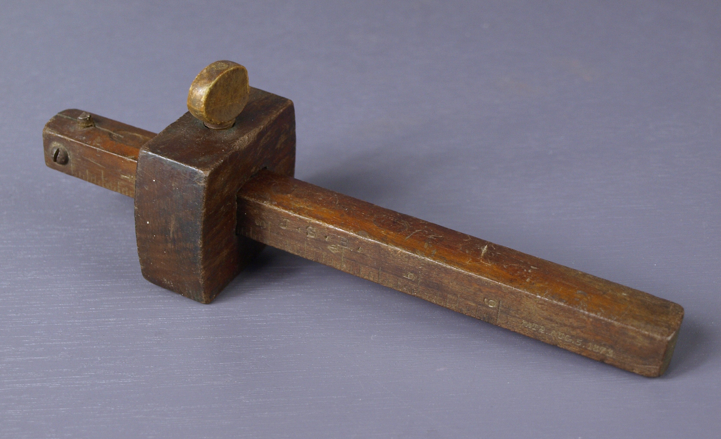Anitque Rosewood & Brass 6" Mortise Gauge / Scribe With Boxwood Screw ...