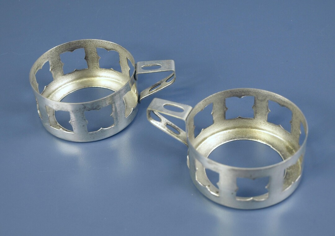 Vintage Pre-war Silver Plated Baskets, Glass Handles in Art Deco Style ...
