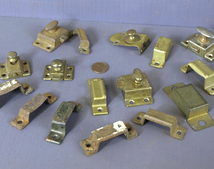 Vintage Antique Cabinet Door / Transom Window Latches, 6 Assorted ...