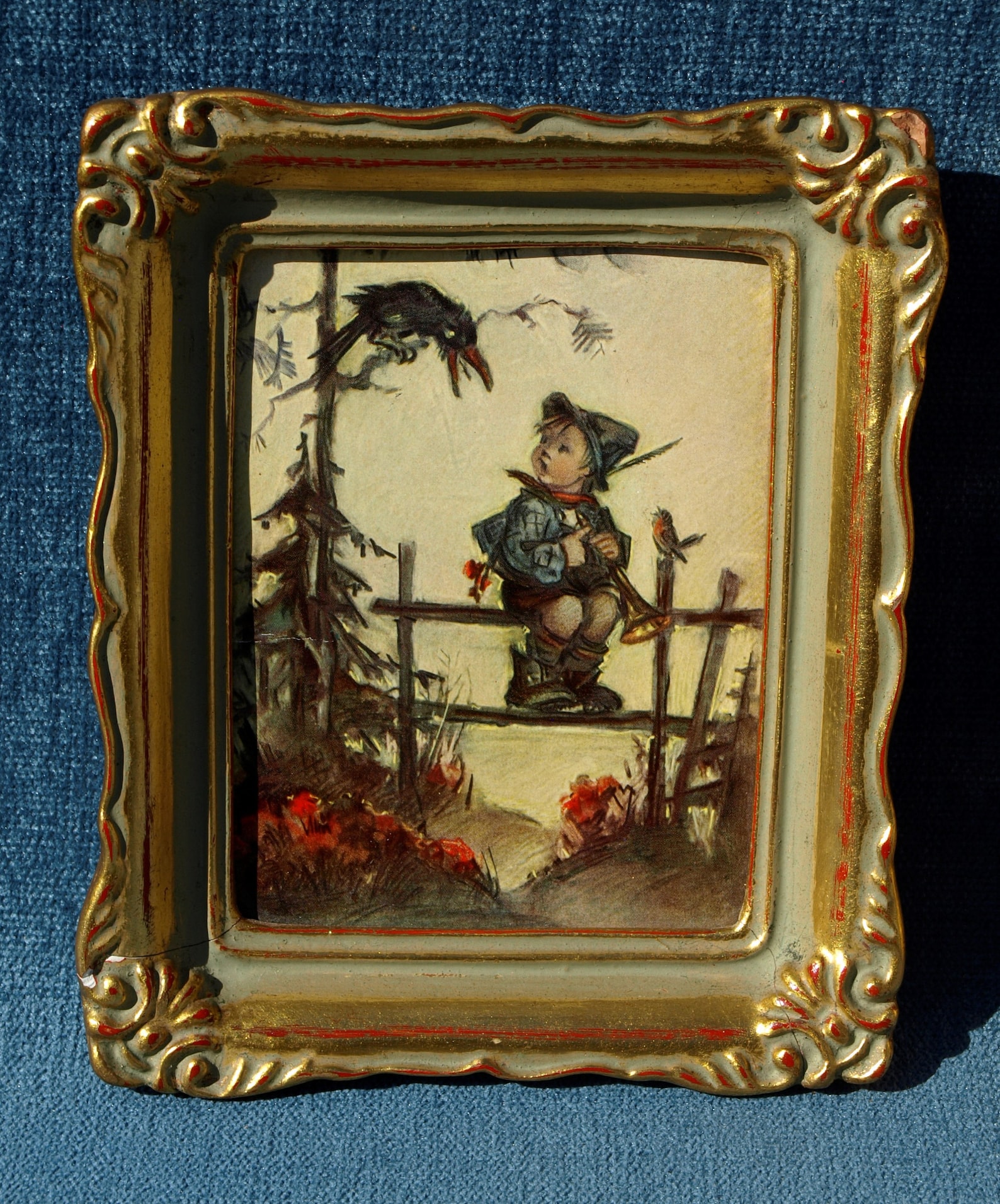 Vintage Genuine M.J. Hummel Reproductions Gold Finish Framed | Etsy