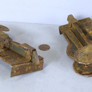 Early Antique Set of (2) Wrought Iron Clover / Heart Locks 17th Century ...