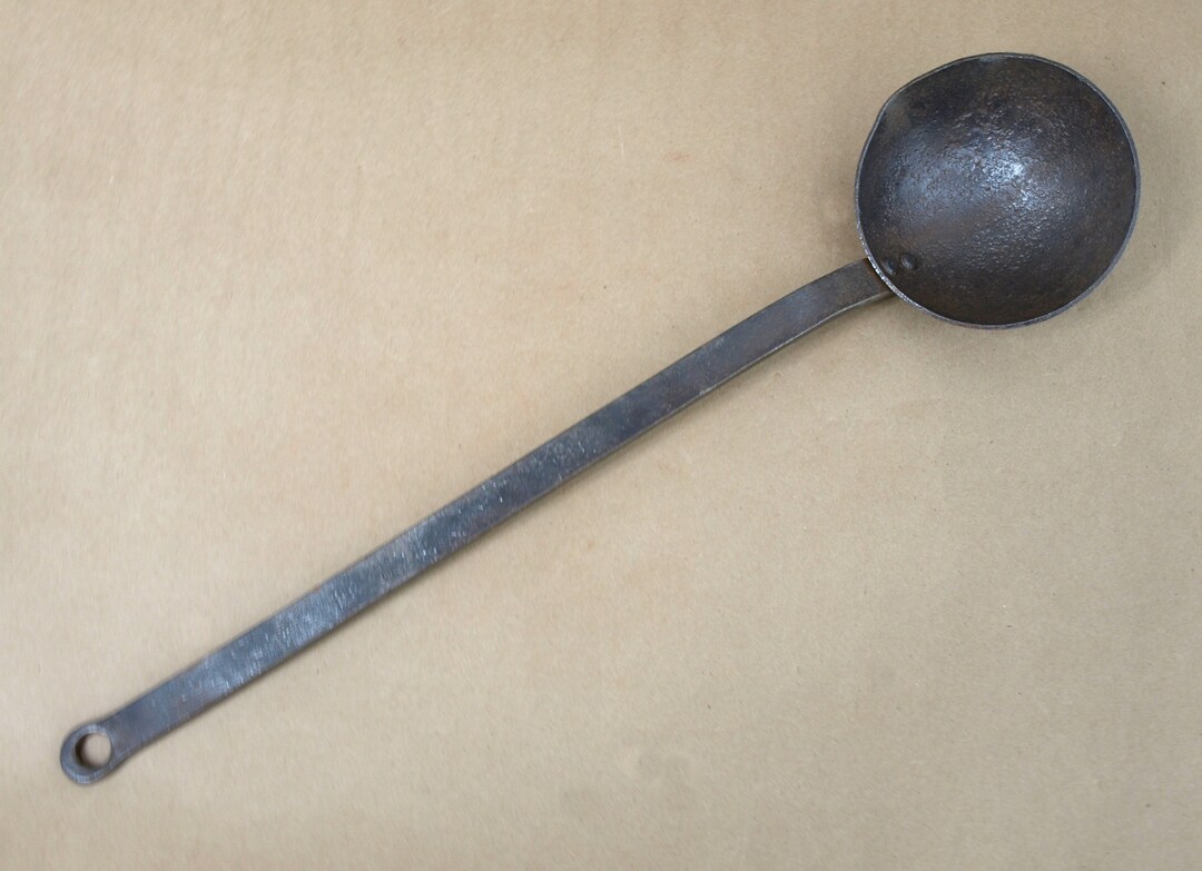 Antique Large Hand Forge Ladle Primitive Blacksmith Tool / Kitchen ...
