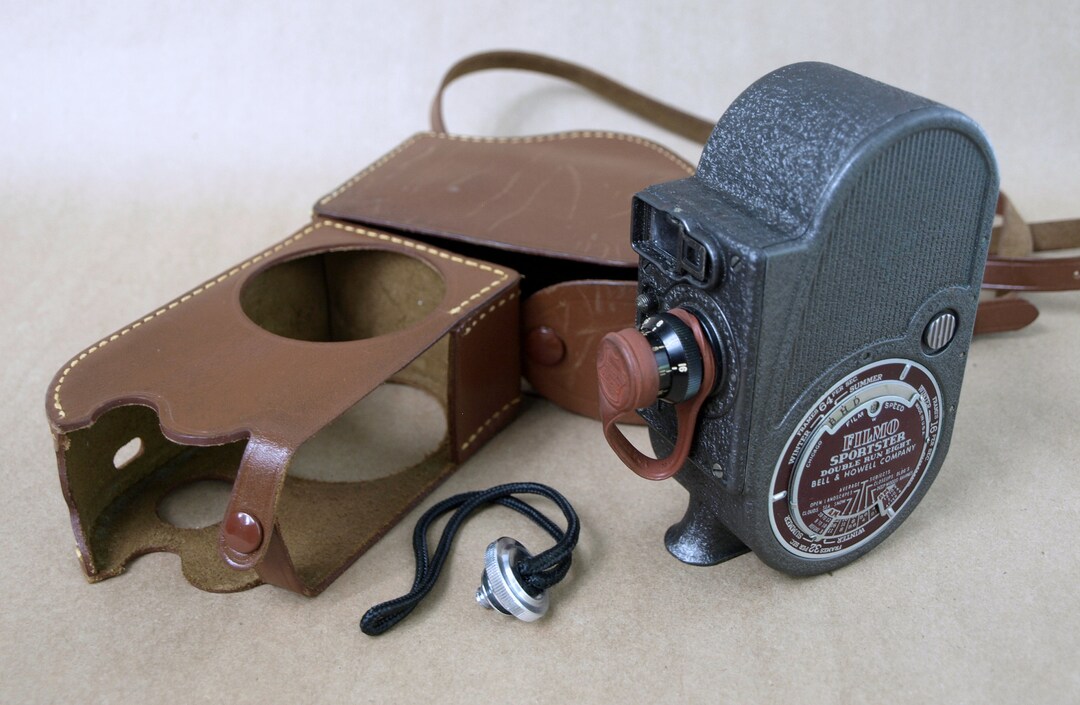 Vintage FILMO Sportster, Double Run Eight 8mm Movie Camera - Bell ...