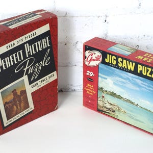Vintage Jigsaw Puzzle Lot of 5 1940's + by Guild Whitman / Picture ...