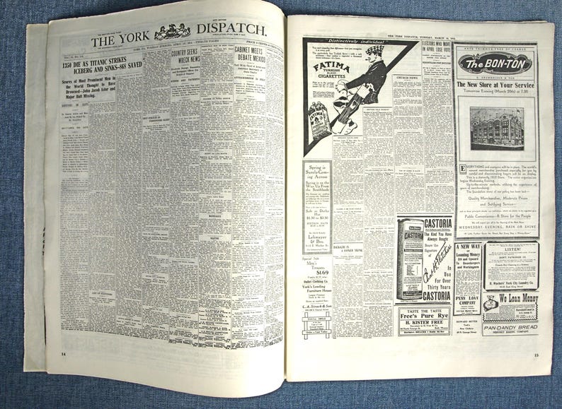 The York Dispatch Newspaper 1876 - 1976 Commemorative 100 Years of ...