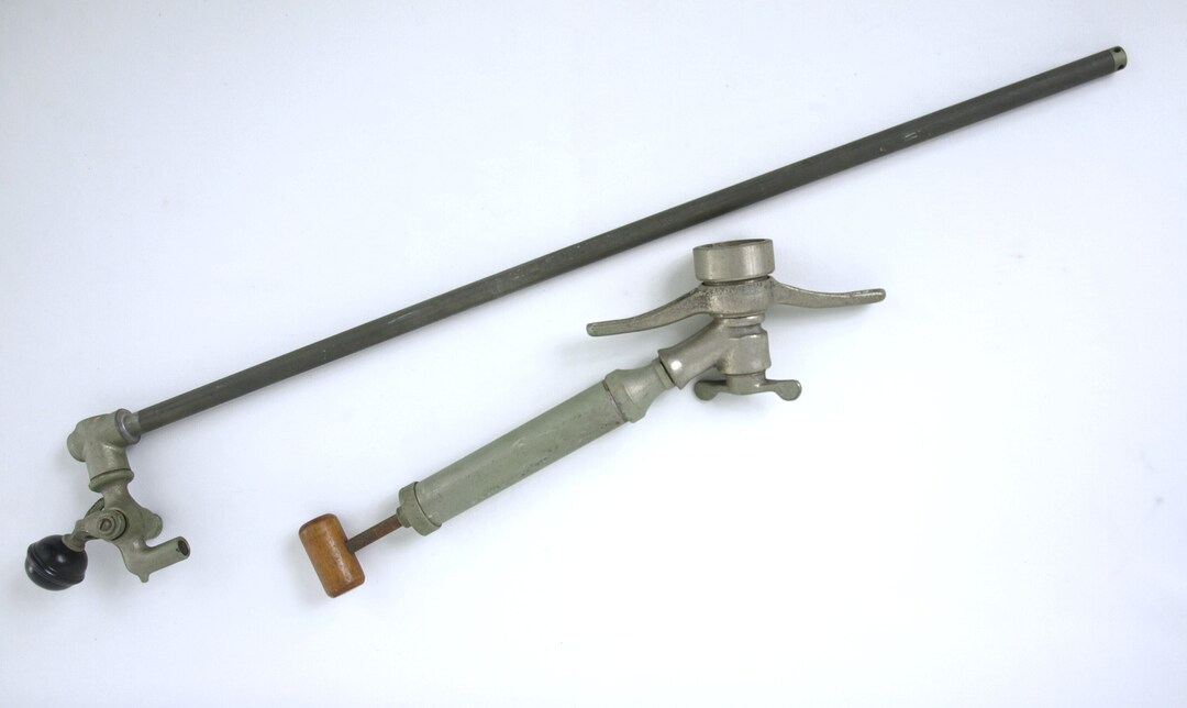 Vintage Rod Style Keg Beer / Soda Faucet Tap With Slant Barrel Pump and ...