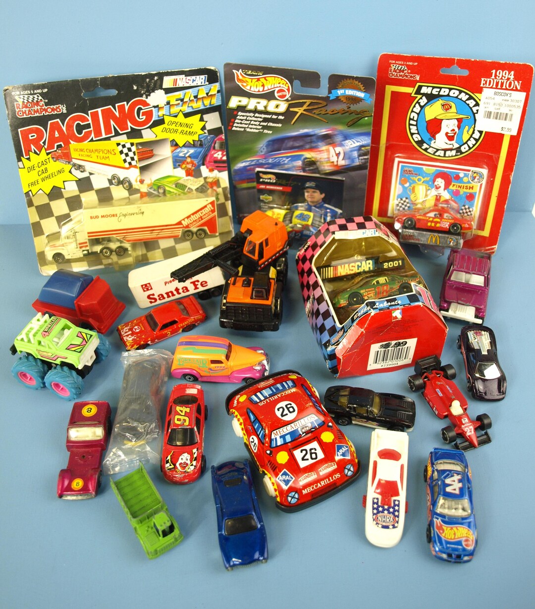 Vintage Toy Car Lot - NASCAR Hot Wheels Matchbox TONKA NHRA Mcdonalds ...