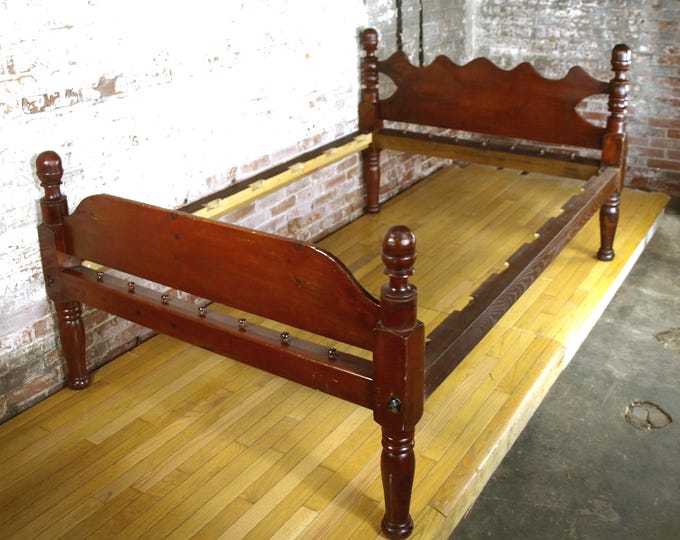 Antique Rope Bed for Full Size Mattress - Rustic Country Decor - Rich ...