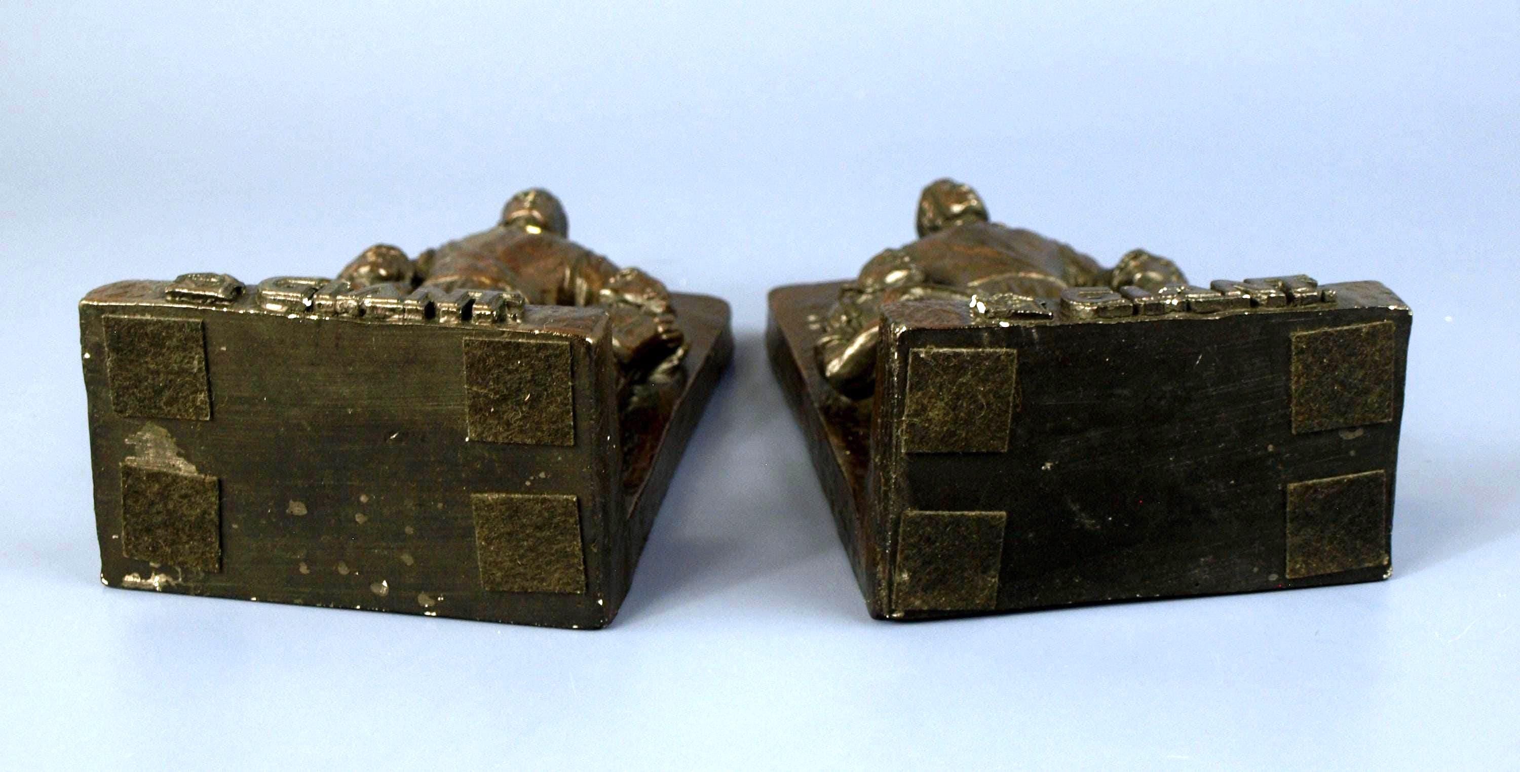 Vintage Giants Grocery Food Store Nuclear Family Bronze Finish Over ...