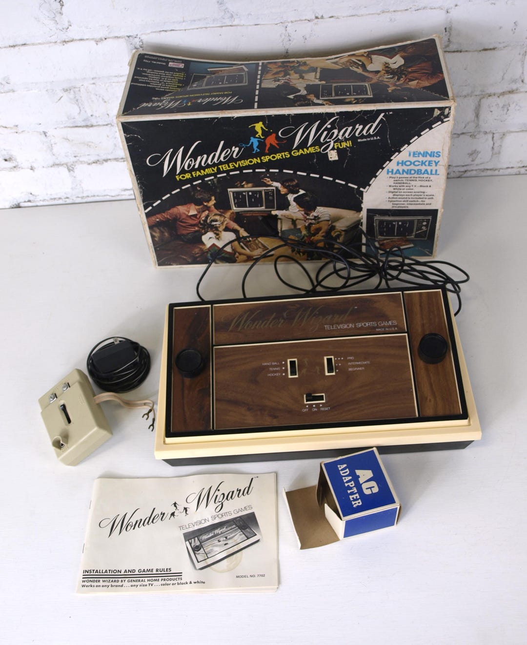 Vintage Wonder Wizard - Video Game C 1976 - Made in USA - W/ AC Adapter ...
