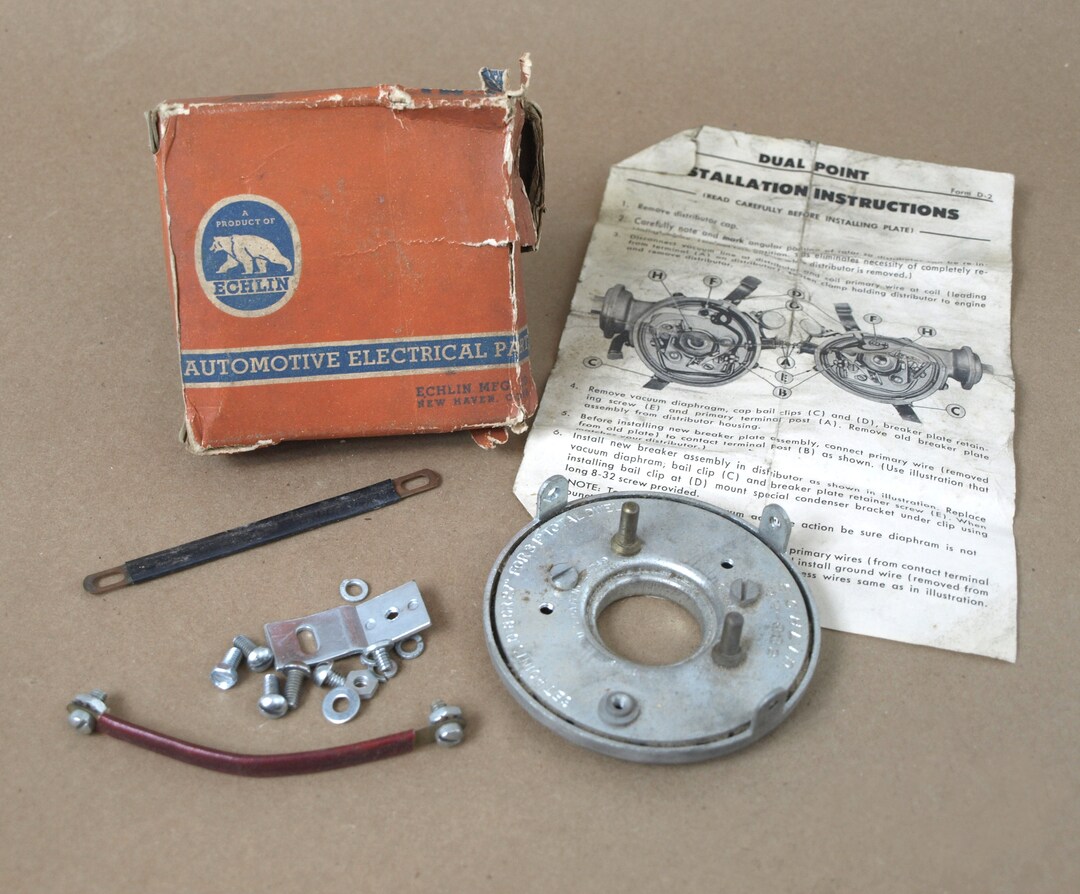 Vintage Echlin Delco Dual Point Distributor Plate RR-882 in Original ...