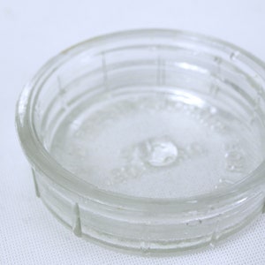 Antique Simplex Glass Screw on Mason Jar Lid / Cap and Antique Glass ...