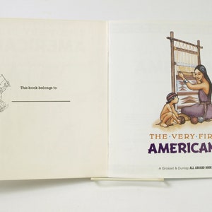 Vintage Childrens Book, "the Very First Americans" by Cara Ashrose ...