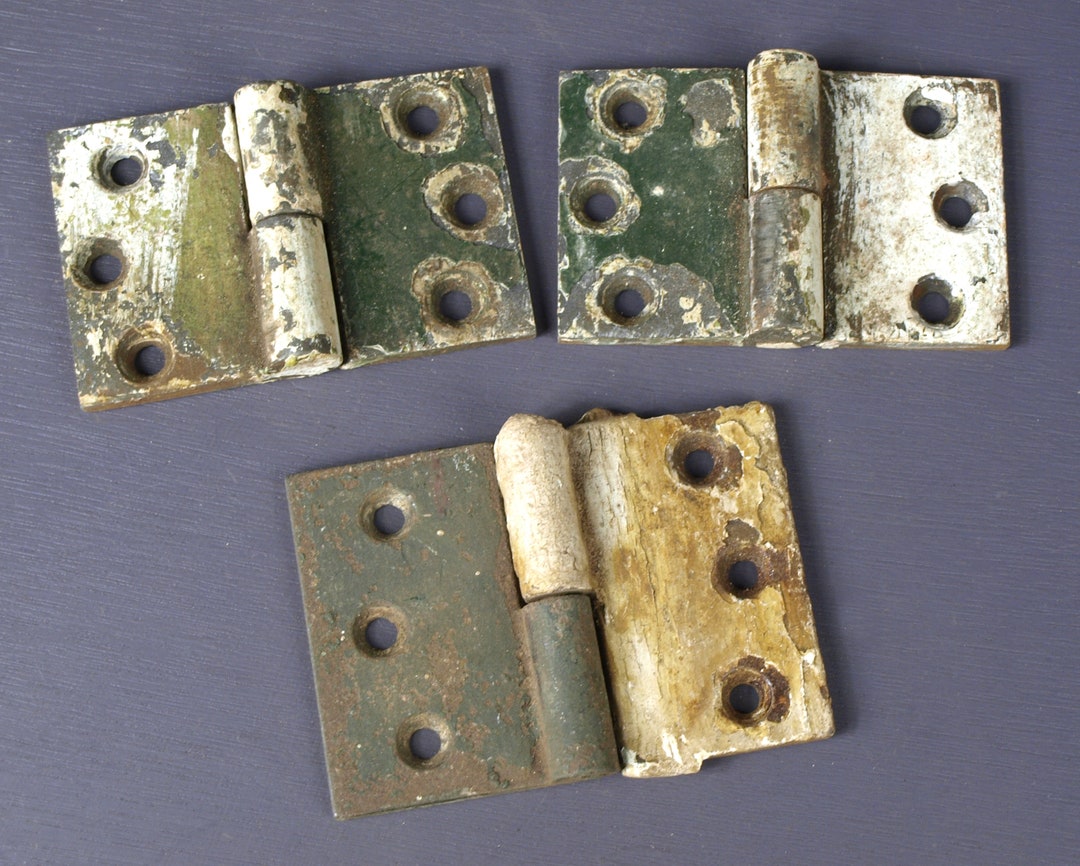 Vintage Cast Iron Door or Shutter Hinges, Circa 1940's - Set of 3 ...