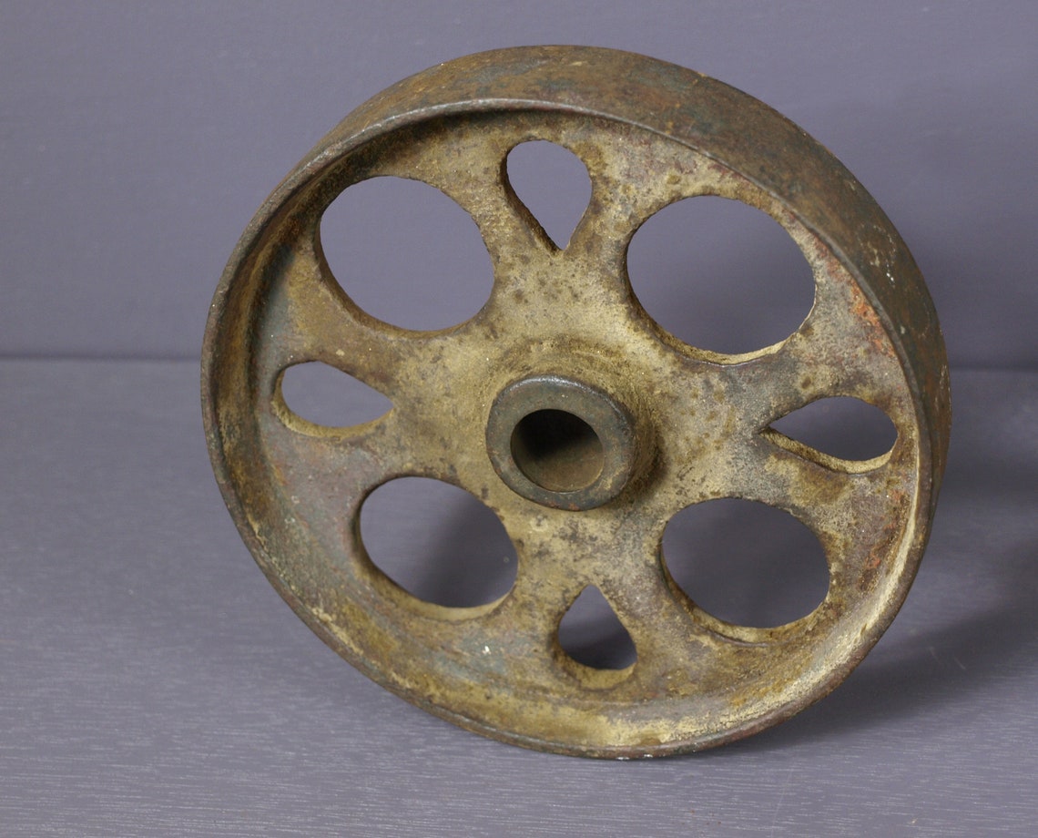 Antique Cast Iron Cart Wheels / Caster Wheels in Various Styles and ...
