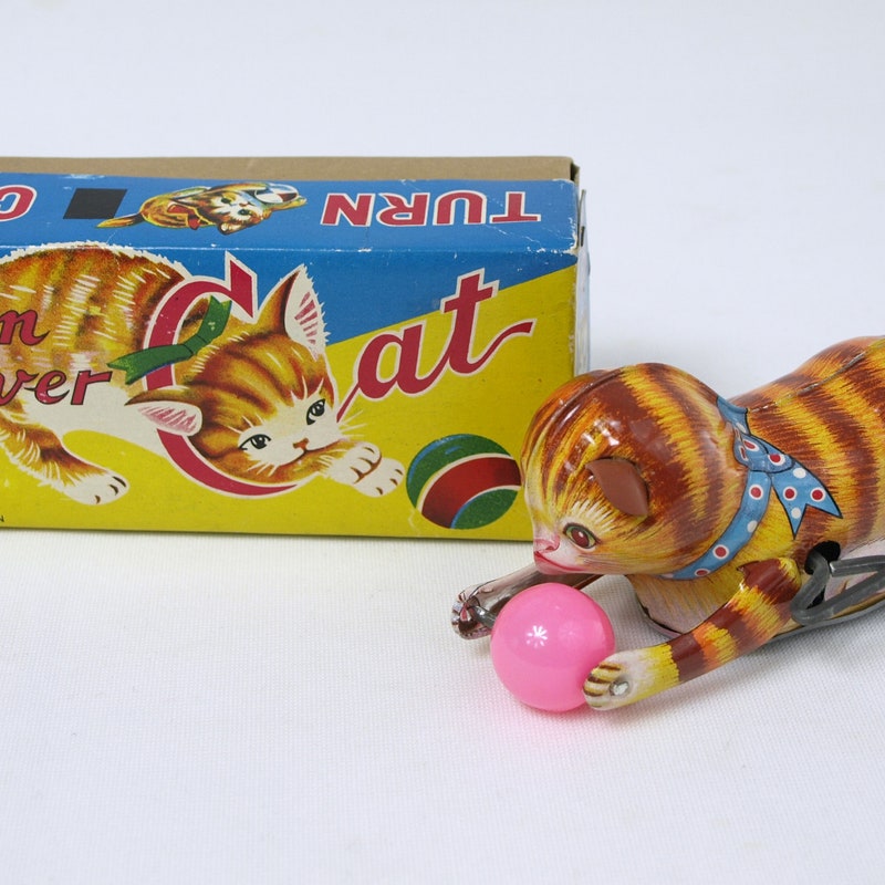 Vintage Cat Toy - Etsy
