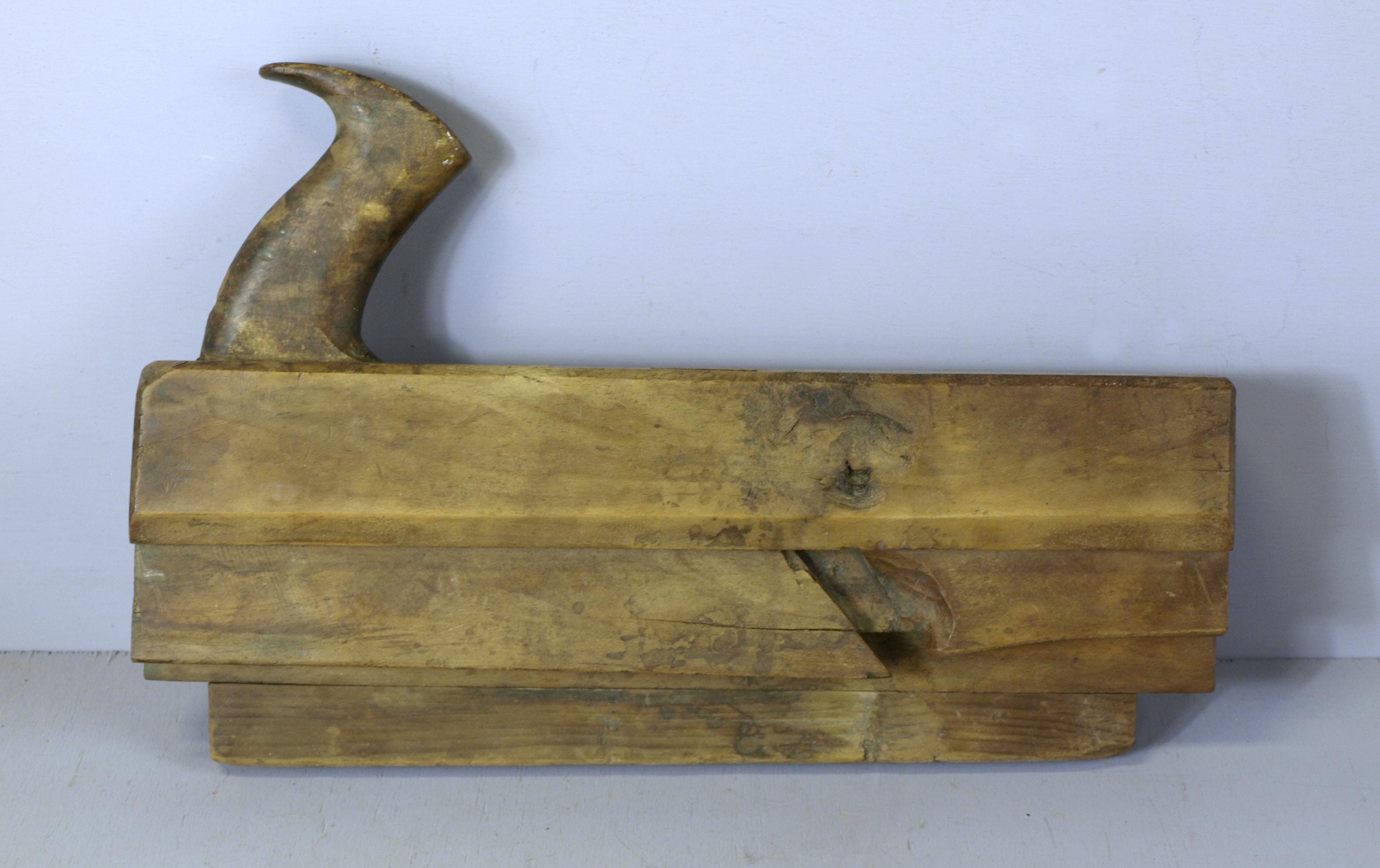 Antique Large Edge Joint Molding Wood Plane - Missing Blade and Wood ...