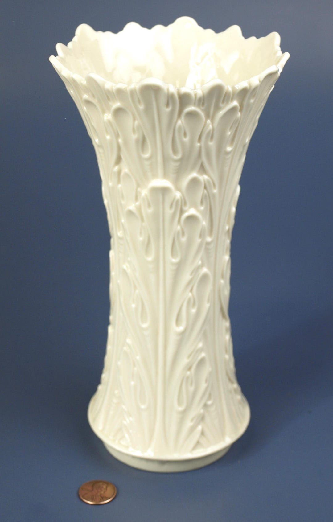 Vintage Lenox Woodland 8.5" Scalloped Vase Circa 1980's Made in USA in ...