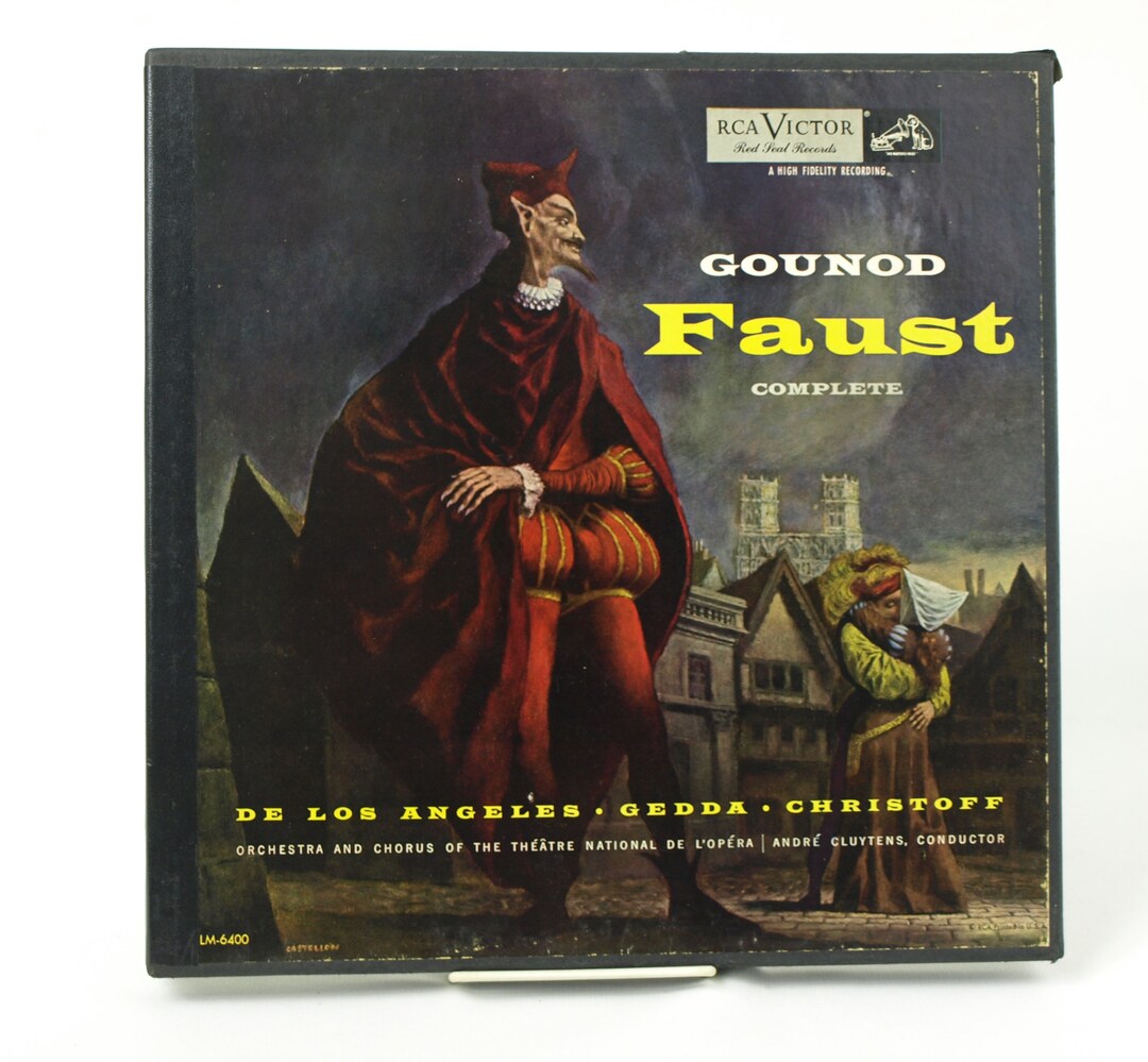 Vintage Boxed LP Set, "faust" by Gounod - Original Libretto in French W ...