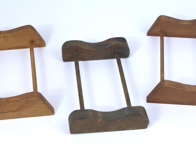 Decoy Duck Cradle Wood Display Stands - Lot of 3 - Great Condition - 7 ...