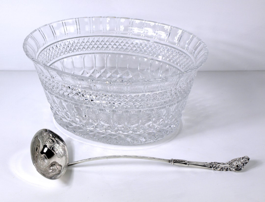 Vintage Godinger "brandon" Champagne Chiller W/ Silver-plated Punch ...