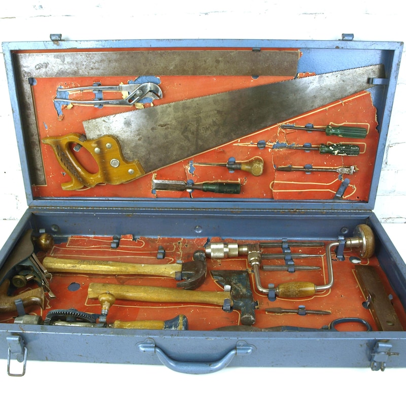 Antique Tool Box - Etsy