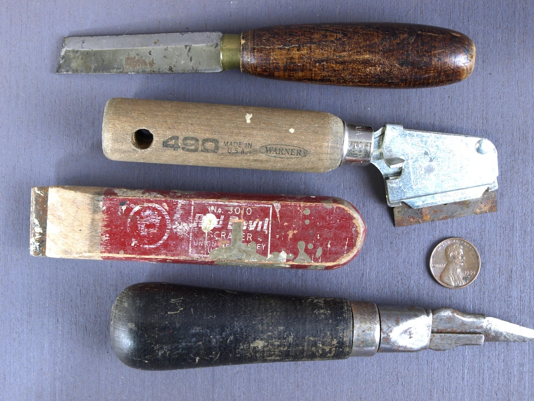 Vintage Warner 490 Razor Knife / Red Devil 3010 Paint Scraper ...