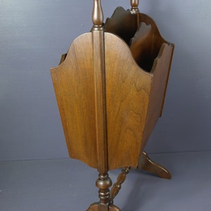 Vintage Wooden Magazine Newspaper Rack Holder, Made by Ferguson Bros ...