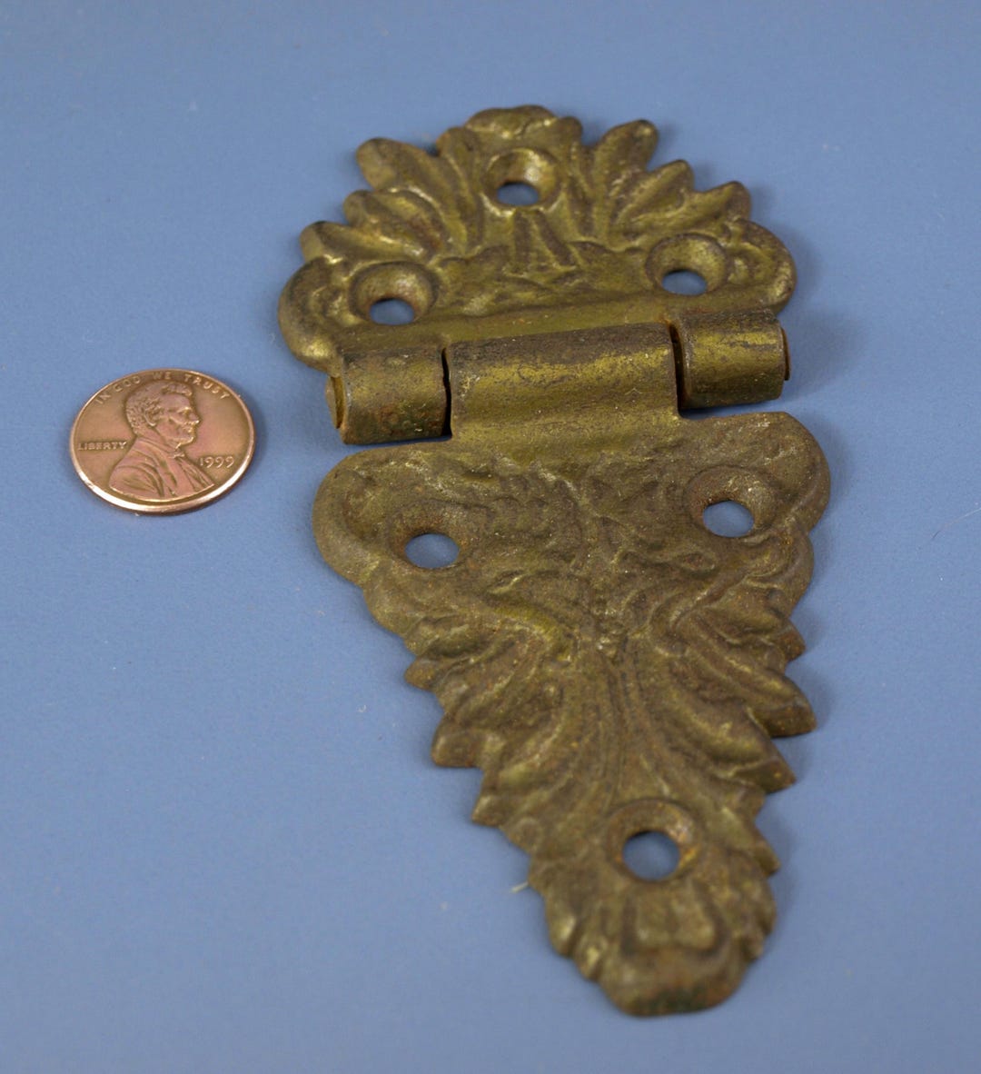 Antique Ornate Cast Iron Victorian Ice Box Hinge or Re-purpose Cabinet ...