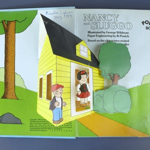 Vintage Nancy and Sluggo A Pop-up Book Illustrated by George Wildman ...