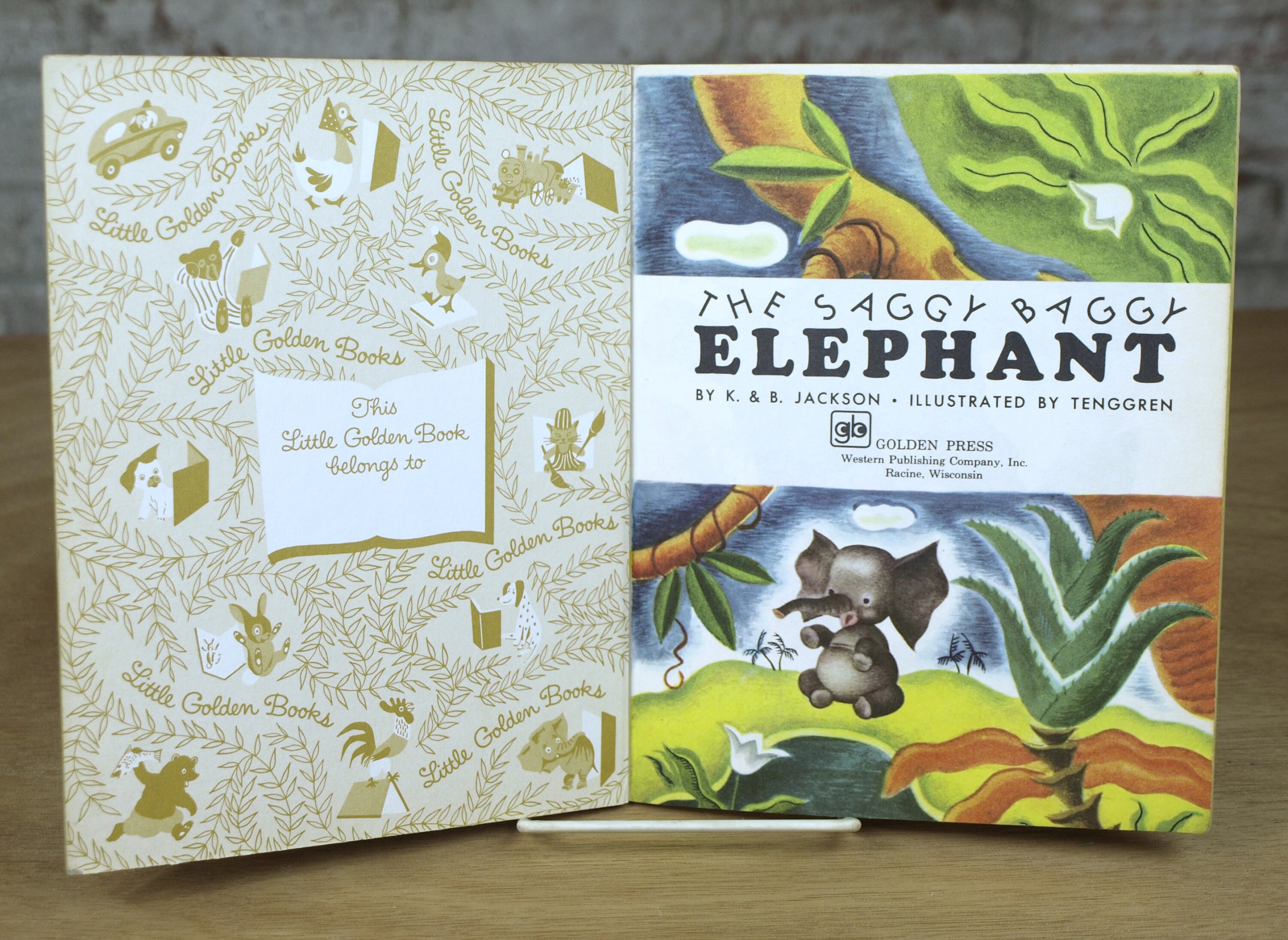 The Saggy Baggy Elephant by K. & B. Jackson Vintage Golden - Etsy