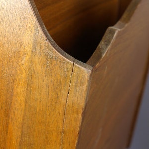 Vintage Wooden Magazine Newspaper Rack Holder, Made by Ferguson Bros ...