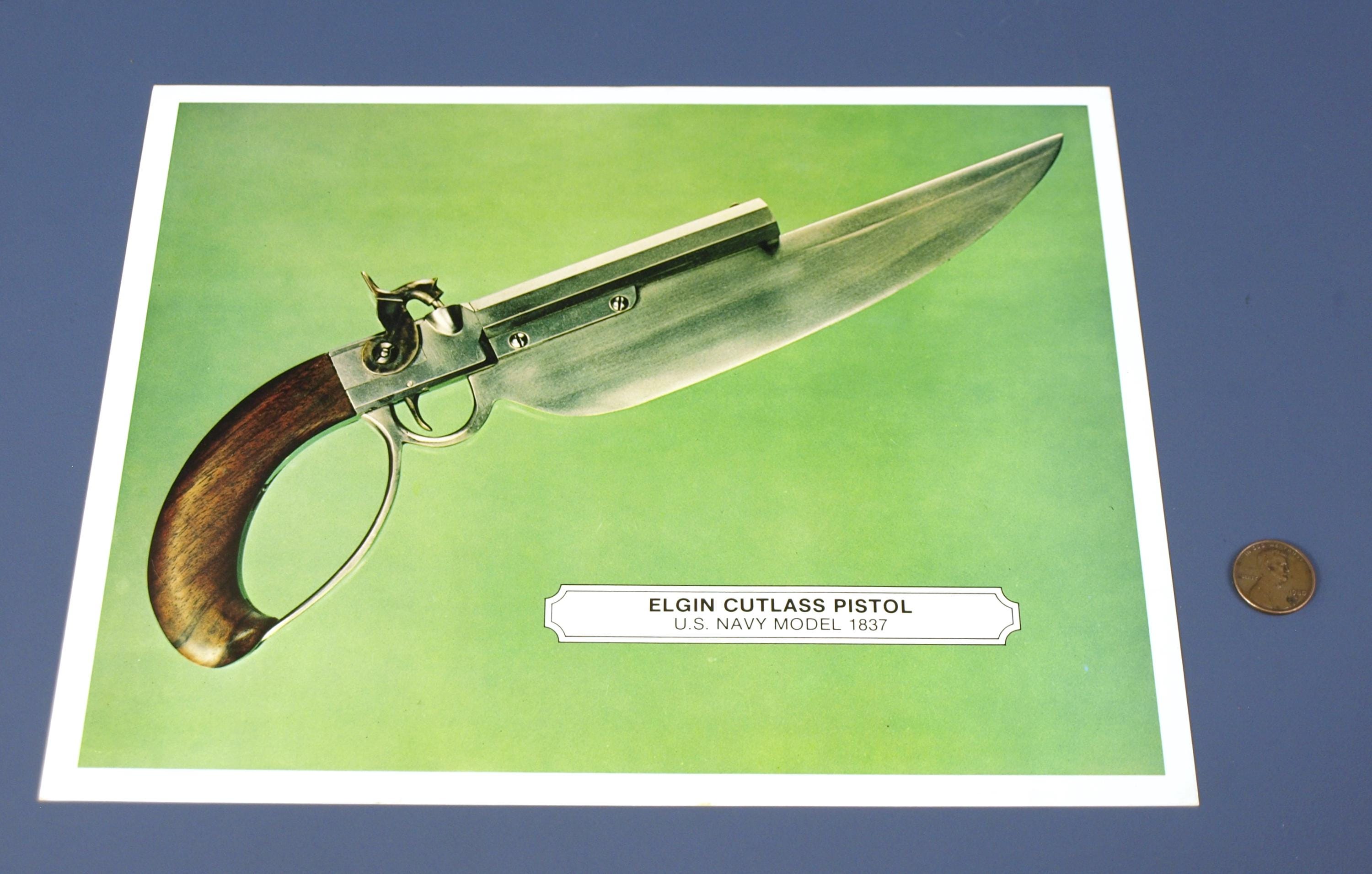 Vintage Image of Elgin Cutlass / US Navy Model 1837 Pistol - Reference ...