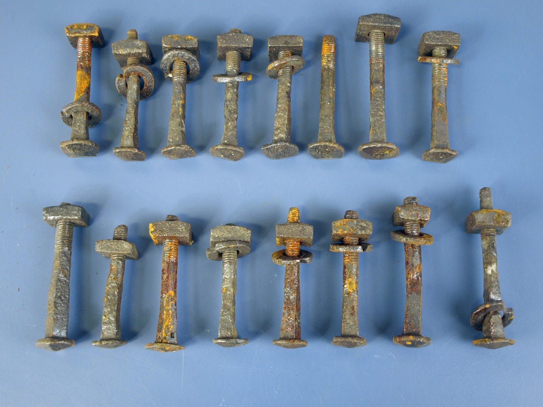 Antique Square-head Bolts With Square Nuts, Blacksmith Made | Guard ...