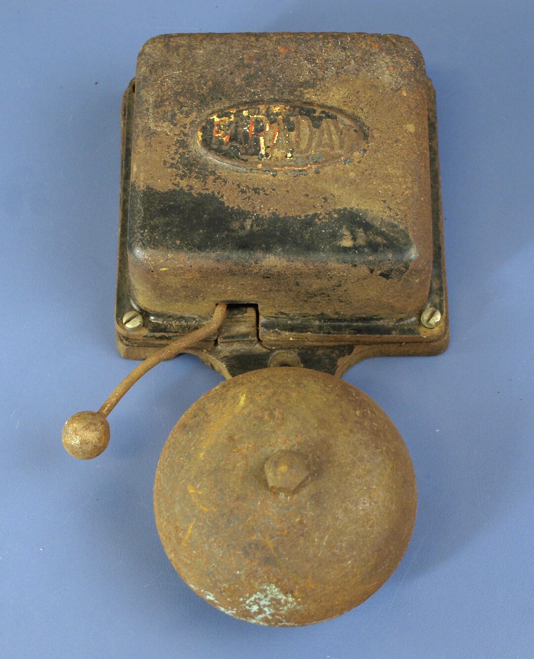 Antique Faraday Industrial School Cast Iron Fire Alarm Bell Circa Early ...