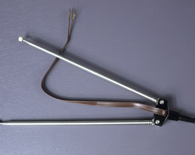 Vintage Indoor TV Antenna, AKA rabbit Ears Unknown Maker Brass ...