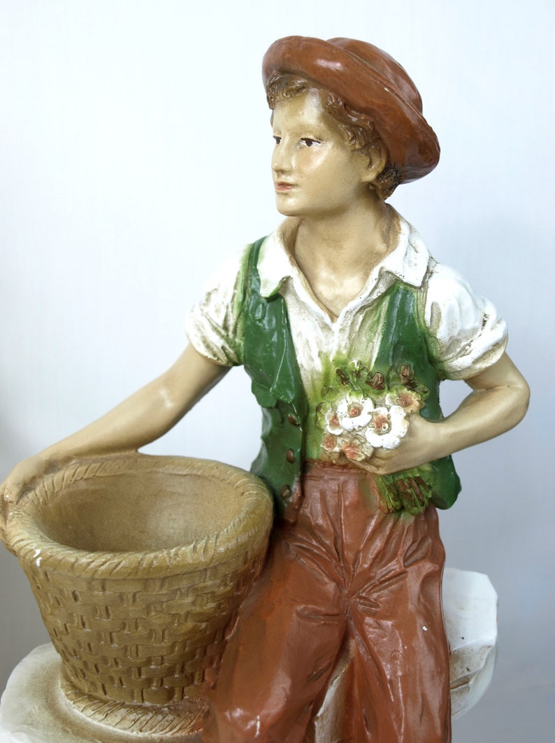 Vintage Universal Statuary Corp - Traditional Irish Youth Statues ...