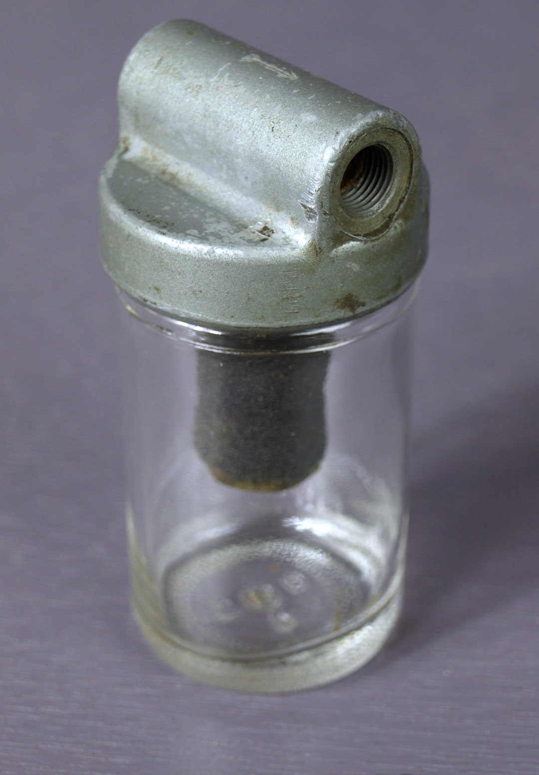 Mid Century Glass & Steel Oil Filter, Post-1954 - Auto or Machinery ...