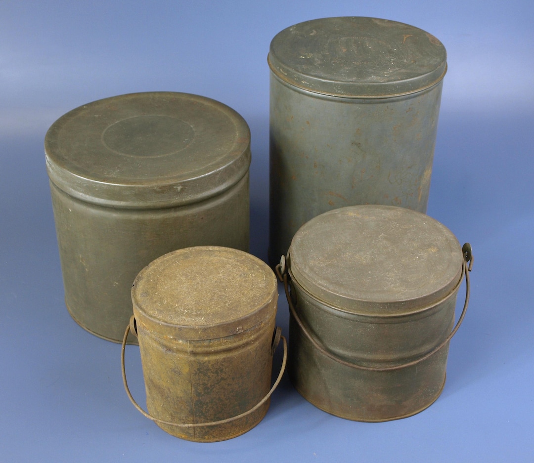 Antique / Vintage Tin Can Lot W/ Lids - Rare Chemco Photoproducts ...