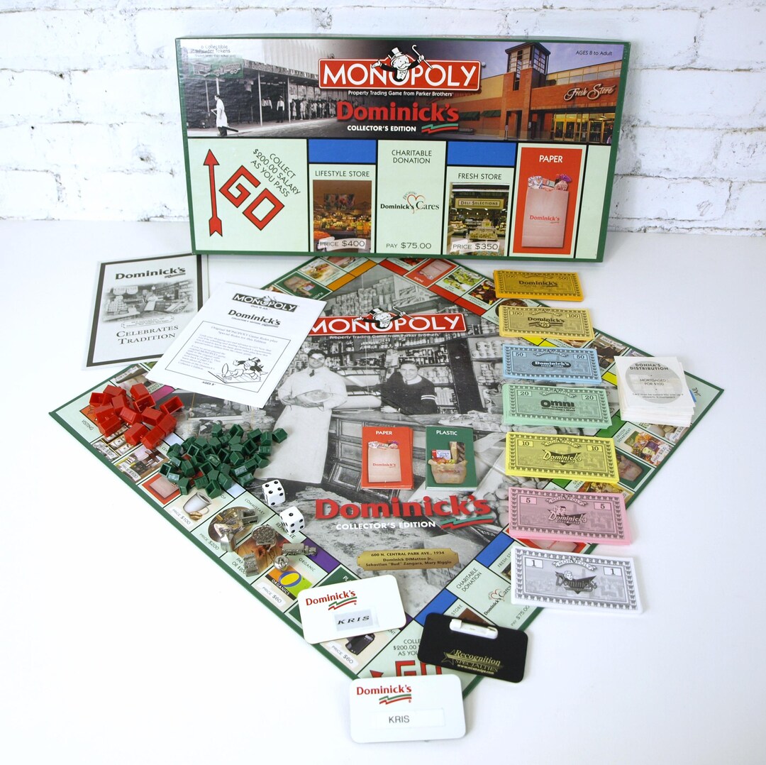 Dominick's Grocery Store Collector's Edition Monopoly Board Game With ...