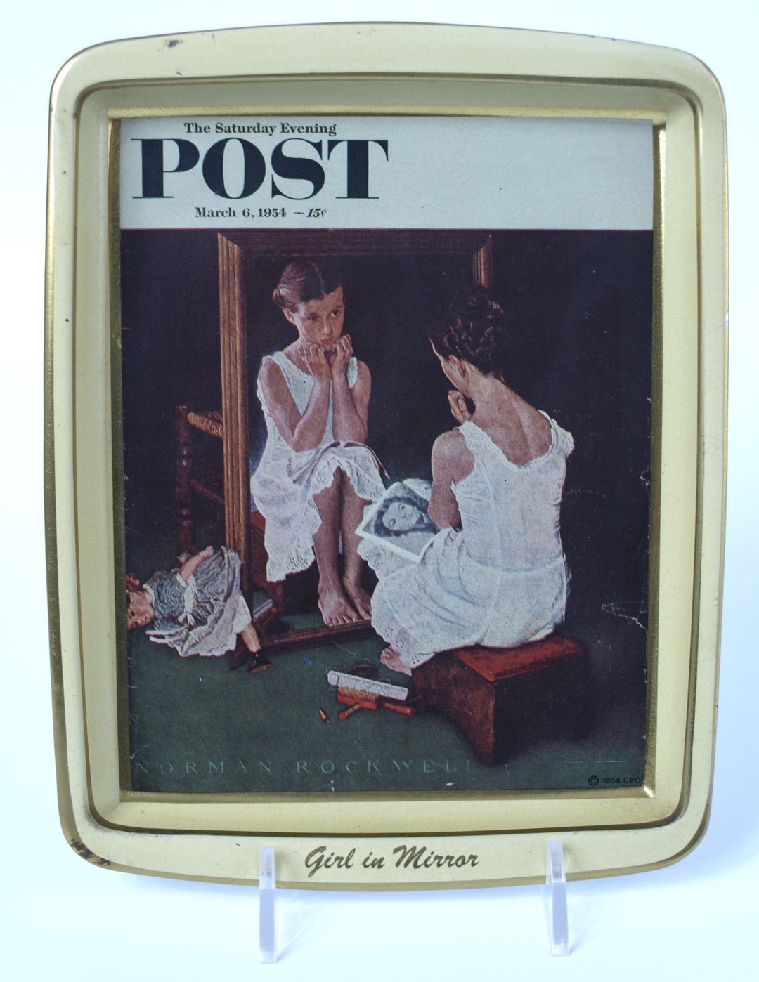 Vintage NORMAN ROCKWELL Collector's Series Tip Tray Saturday Evening ...