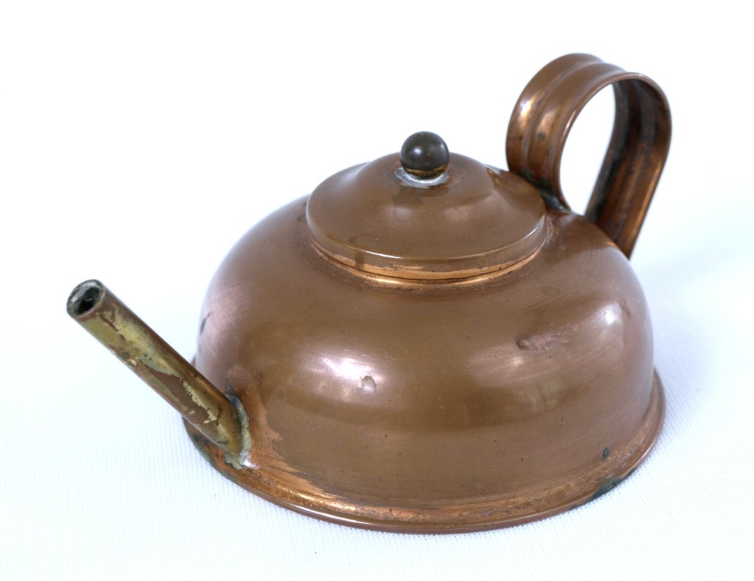 Vintage Miniature Copper & Brass Teapot, Likely Coppercraft Guild - 2.5 ...