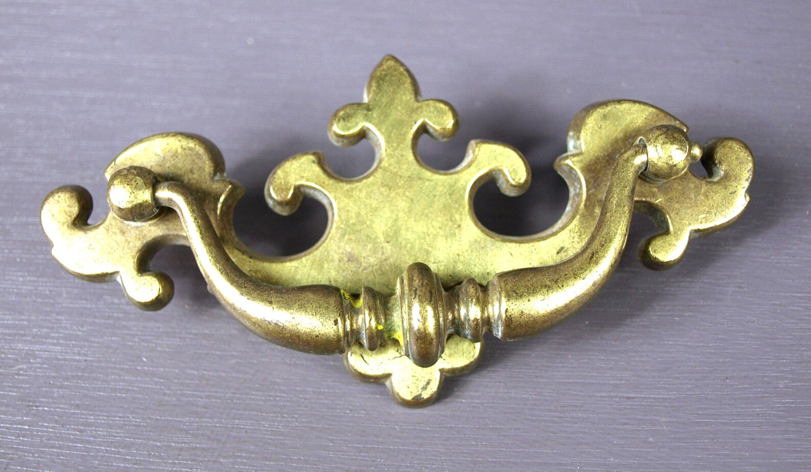Vintage Heavy Brass Chippendale Style Drawer Pulls - 2 Non-matching ...
