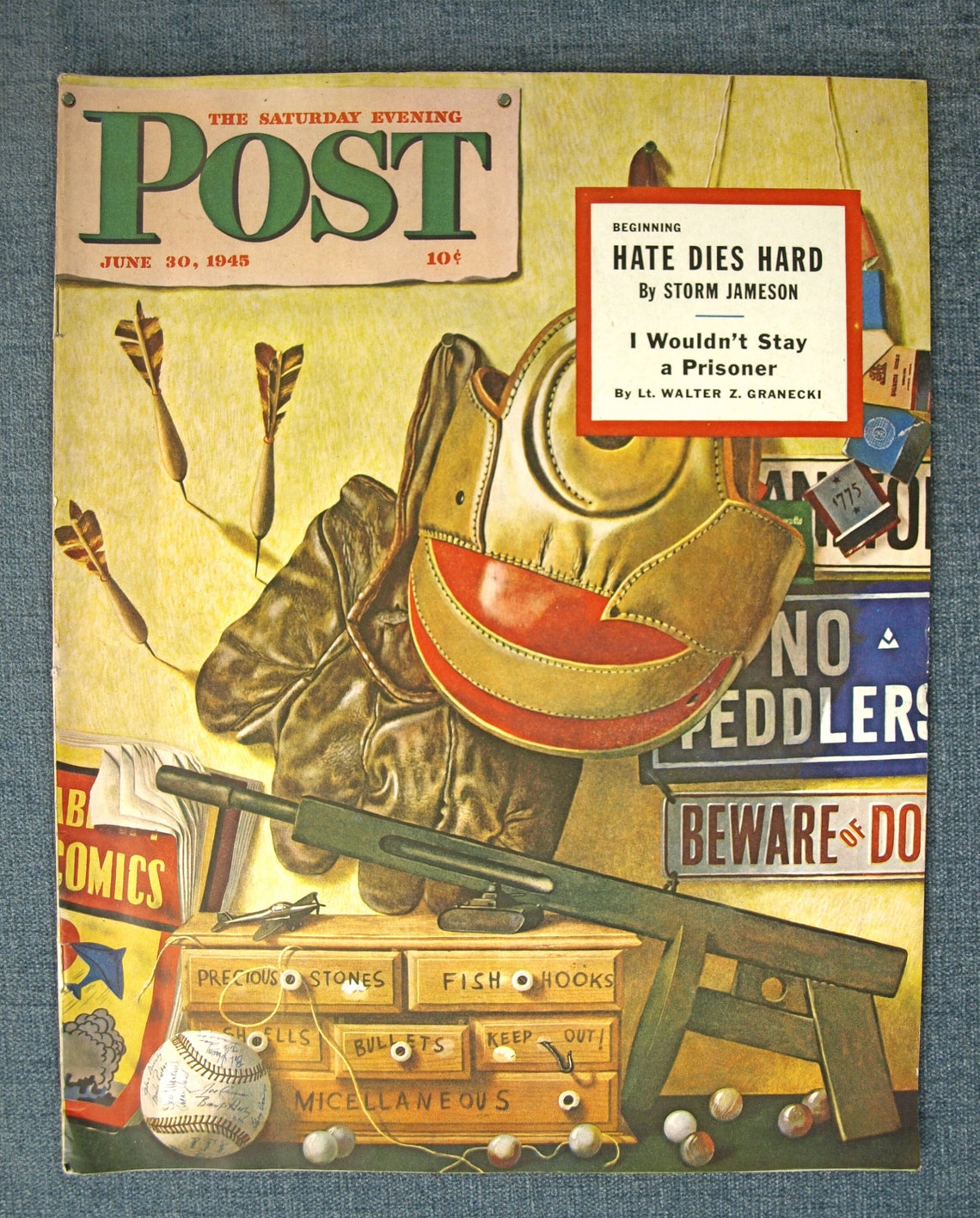 June 30 1945 Saturday Evening Post WWII Era Magazine With - Etsy