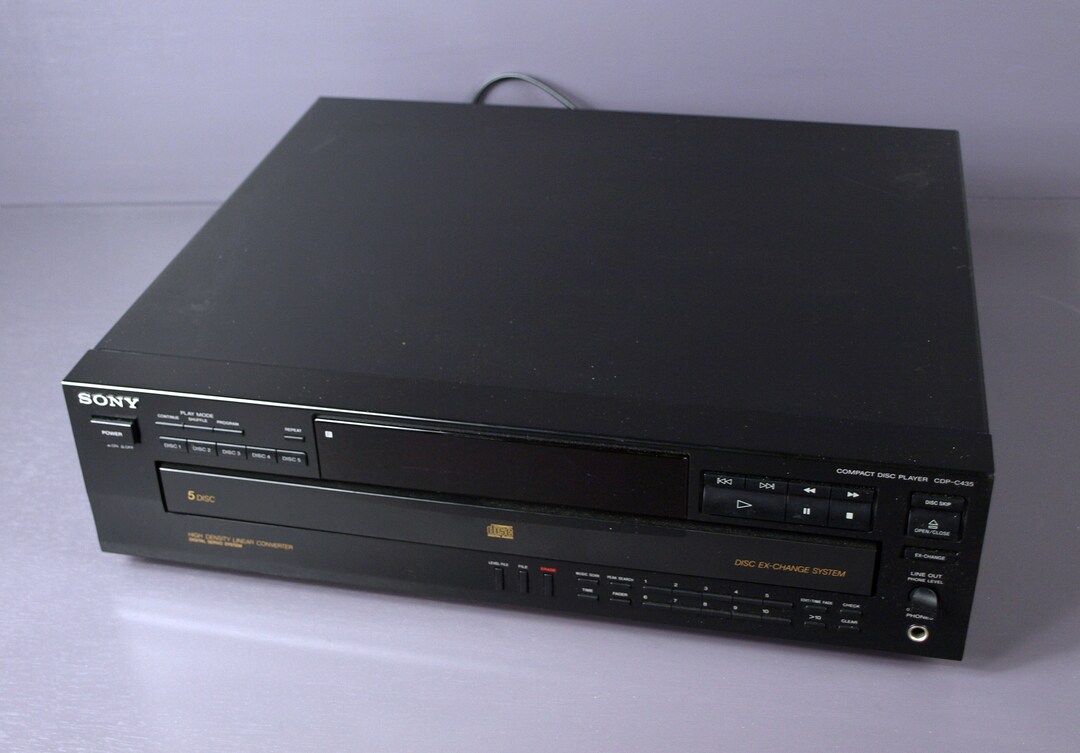 Sony 5 Disc Compact Disc Player Model No. CDP-C435 Tested and Works ...