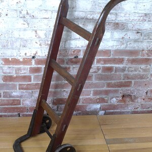 Vintage Sack Barrow Trolley Aka Hand Truck or Bag Cart Wood & Cast Iron ...