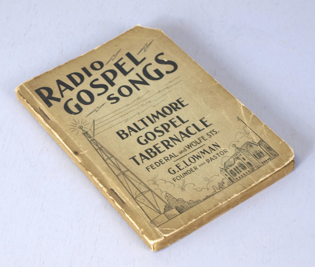 Rare Antique Radio Gospel Songs 1919 Softcover Book by the Baltimore ...