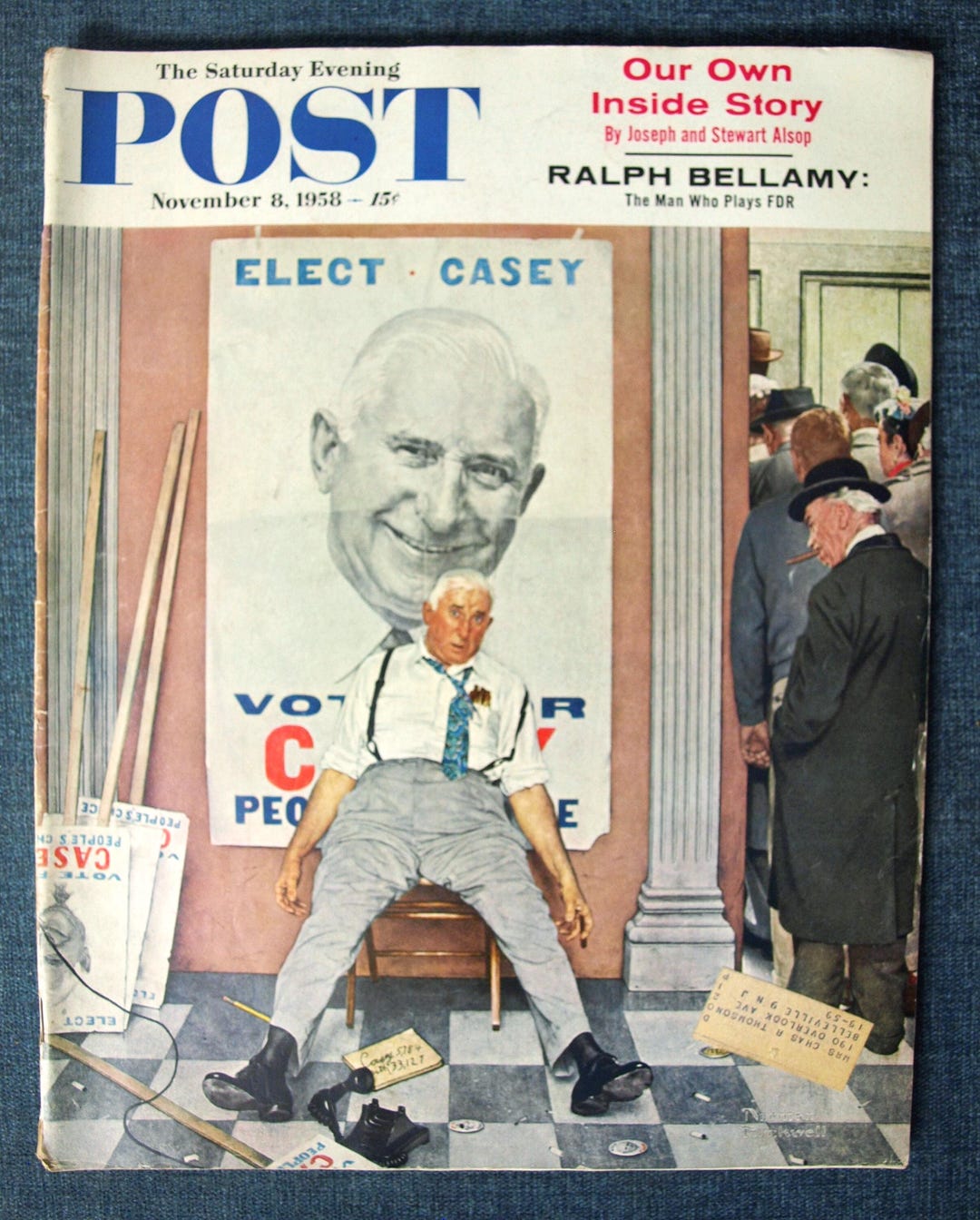 Vintage Post-ww2 Era November 8, 1958 the Saturday Evening Post ...