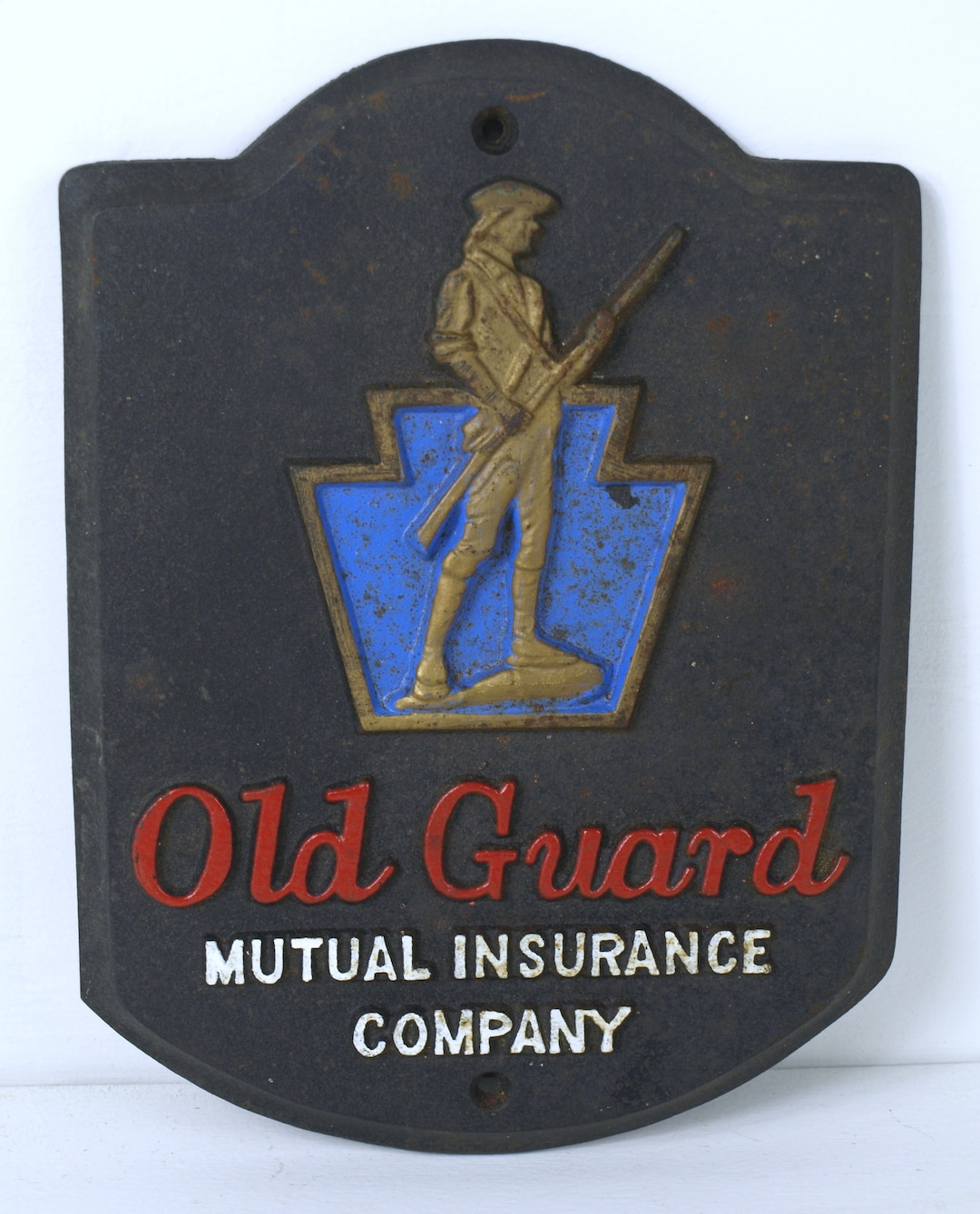 Cast Iron Plaque for Old Guard Mutual Insurance Co., Circa 1981 ...